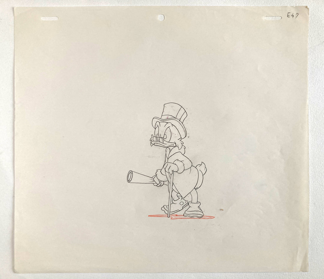 DUCKTALES : Uncle Scrooge McDuck Original Animation Drawing (Walt Disn ...