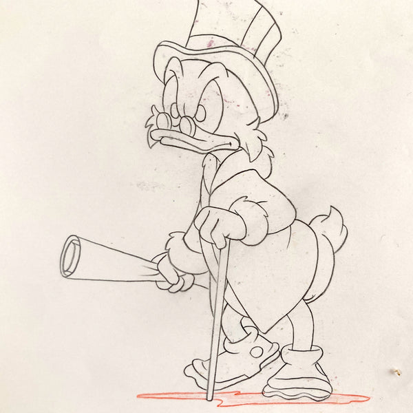 DUCKTALES : Uncle Scrooge McDuck Original Animation Drawing (Walt Disn ...